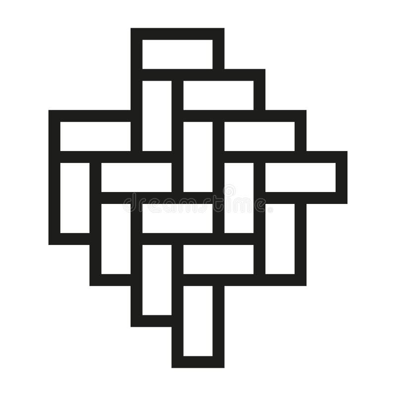 Rectangular Shape Tiles, Laminate Wall Flooring Symbol, Logotipe Stock ...