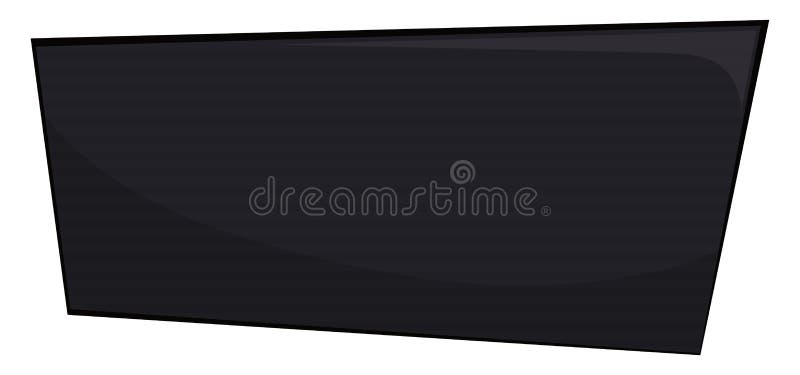 Rectangular Shaped Black Template Like Digital Screen, Vector ...