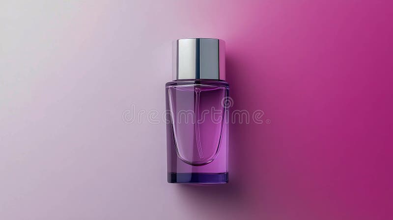 The Rectangular-shaped Bottle Has a Purple Tint. Stock Illustration ...