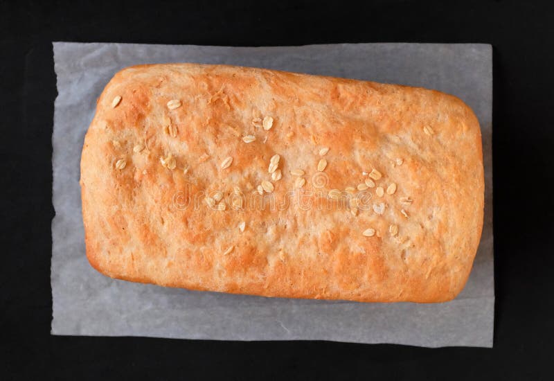Rectangular Shaped Oat Bread Stock Photo - Image of nutrition, baking ...