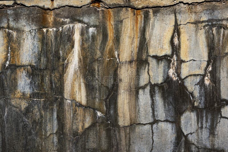 Background Texture Made of Natural Cement in a Pattern of Rectangles ...