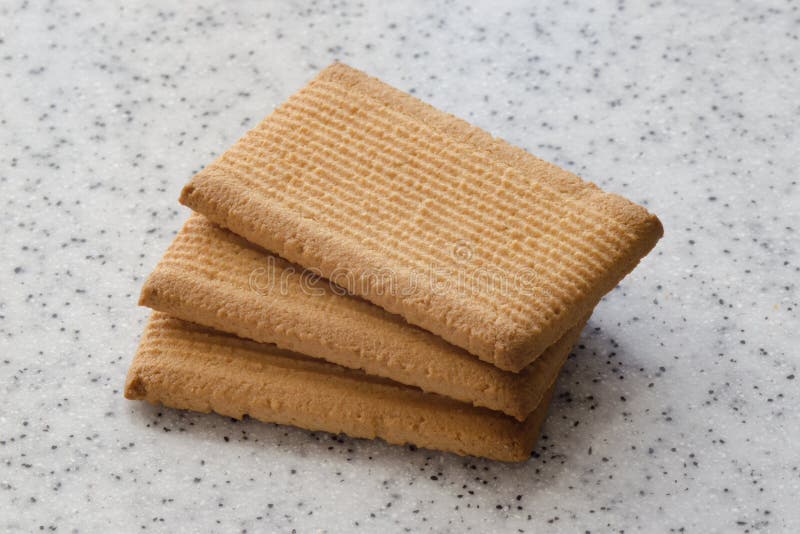Rectangular Shortbread Cookies on a Light Marble Top. Homemade Baking ...