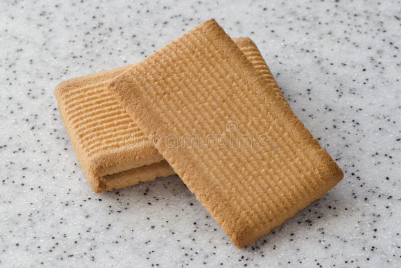 Rectangular Shortbread Cookies on a Light Marble Top. Homemade Baking ...
