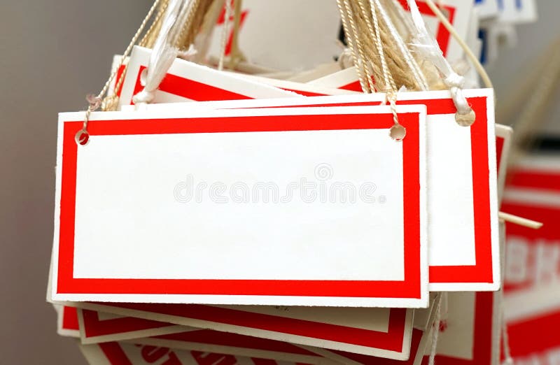 Rectangular Sign with a Red Border Stock Photo - Image of retro, border ...