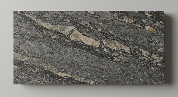 Rectangular Slab of Polished Breccia Marble with a Speckled Pattern ...