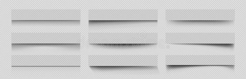 Rectangular Soft Shadows Effect Stock Vector - Illustration of text ...