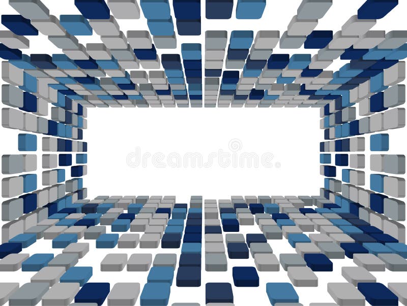 Floating Solid Blocks in Space. Stock Vector - Illustration of solid ...
