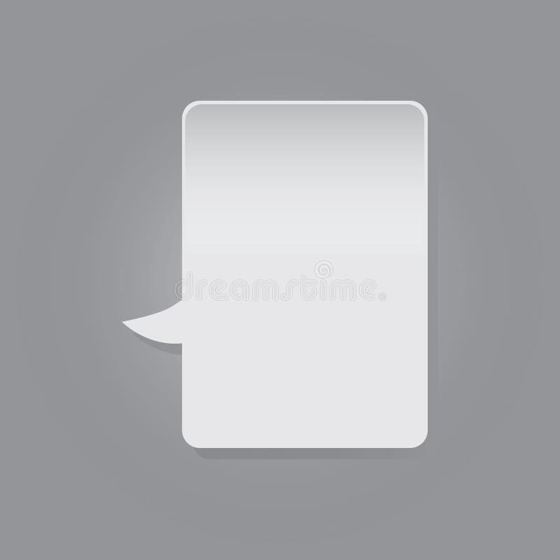 Rectangular Speech Bubble. Vector Illustration Decorative Design Stock ...