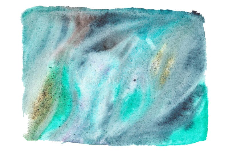 Rectangular Spot of Watercolor Paint. Watercolor Illustration. Isolated ...