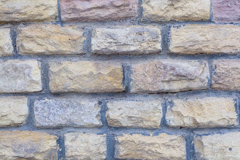 Rectangular Stone Uneven Crocheted Limestone Cobblestone with Cement ...