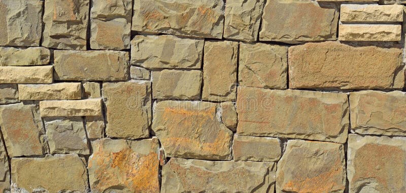 Rectangular Stones Wall from a Natural Stone Background Stock Photo ...
