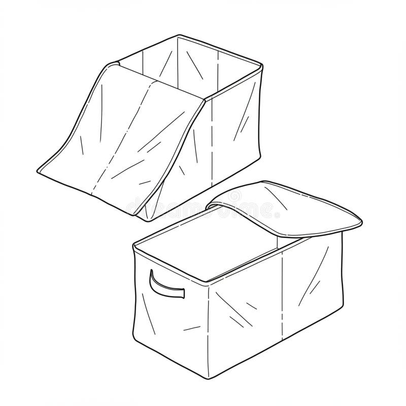 Rectangular Storage Boxes Stock Illustrations – 1,087 Rectangular ...