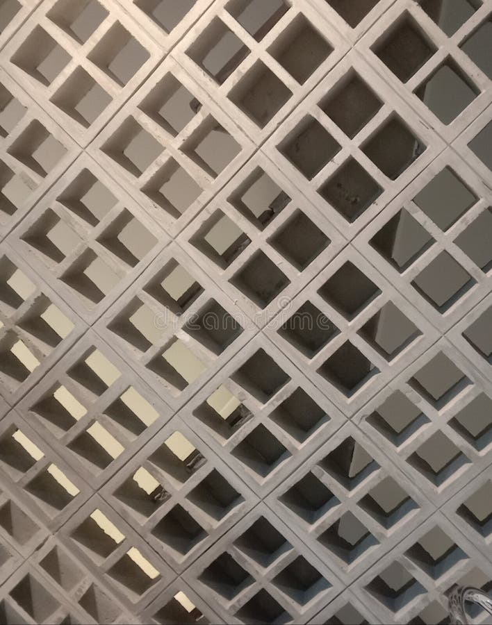 Rectangular Structure on a Wall Stock Image - Image of design, textile ...
