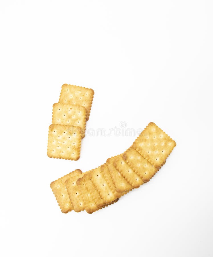 Rectangular Sugar Biscuit in Design Isolated on White Stock Image ...