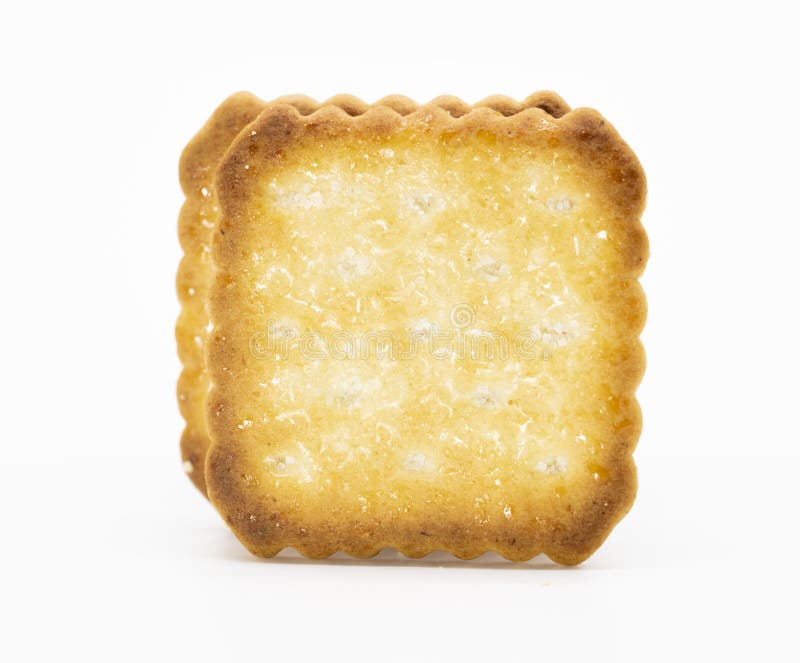 Rectangular Sugar Biscuit Isolated on White Stock Photo - Image of ...