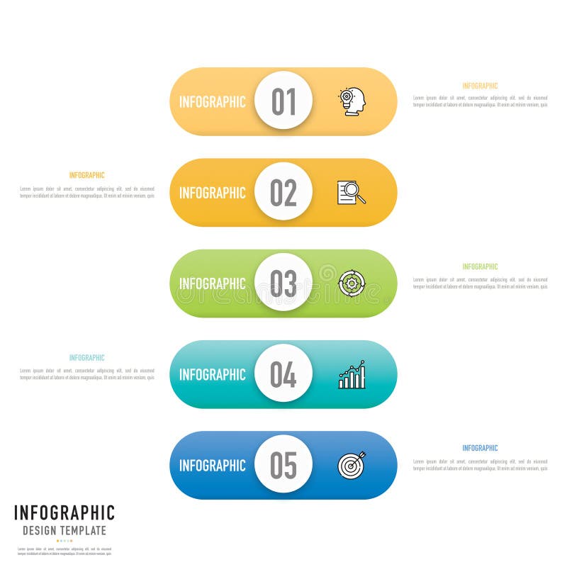 Rectangular and Circular Roadmap Isometric Infographic for Business Presentation Stock Vector ...