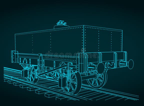 Rectangular tar tank wagon stock vector. Illustration of antique ...