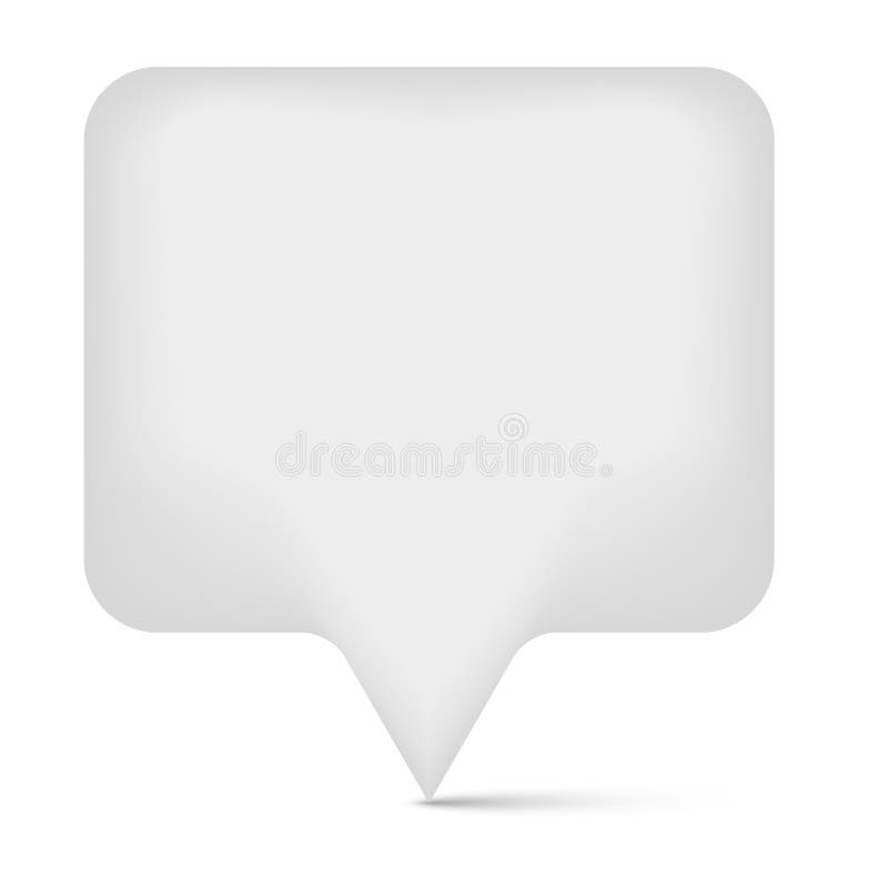 Rectangular and Teardrop Shaped Map Pointers. 3D Realistic Vector Illustration Stock Vector ...