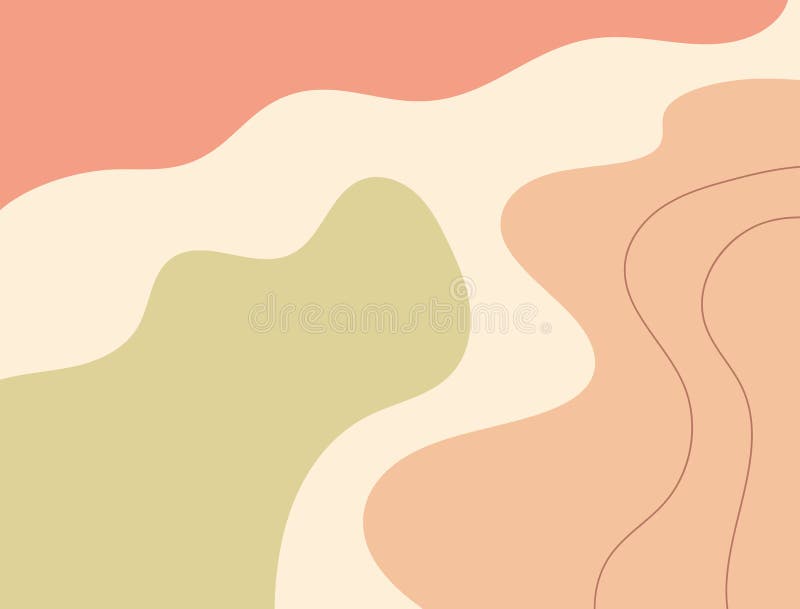 Rectangular Template for Design with Abstract Shapes. Stock Vector ...