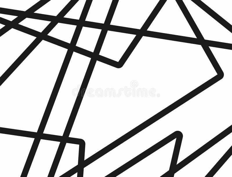 Rectangular Template with Irregular Lines. Stock Vector - Illustration ...