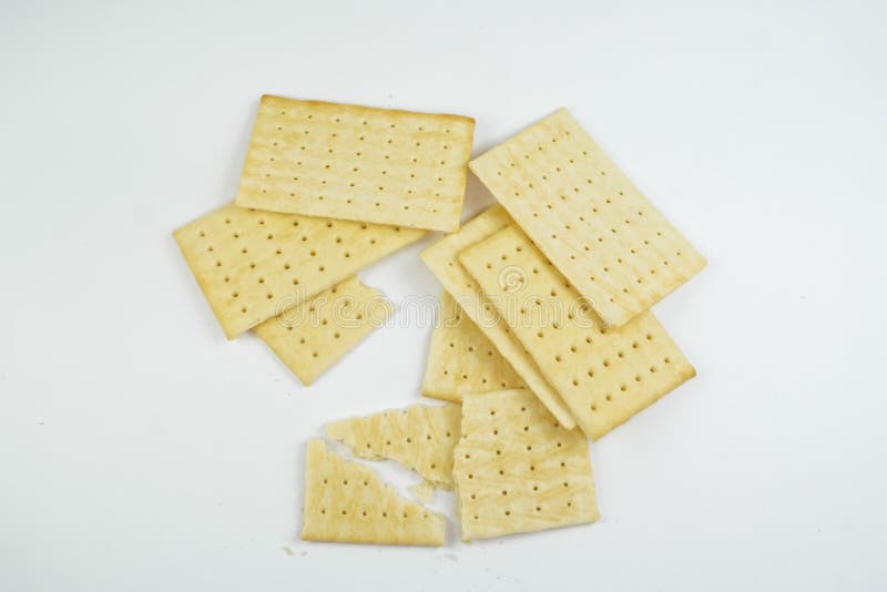 Cheese Crackers in a Rectangular Transparent Plastic Container on a ...