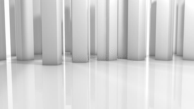 Rectangular Three-dimensional Columns. Abstract Illustration Stock ...