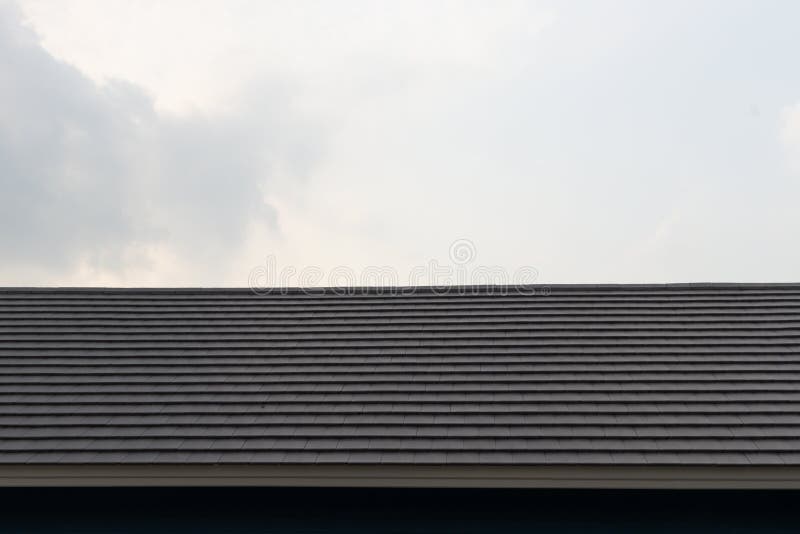 Rectangular Tiles on the Roof Stock Photo - Image of construction ...