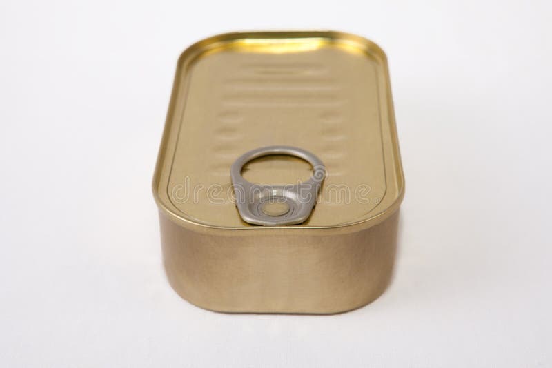 Rectangular tin can stock image. Image of preserve, golden - 48536987