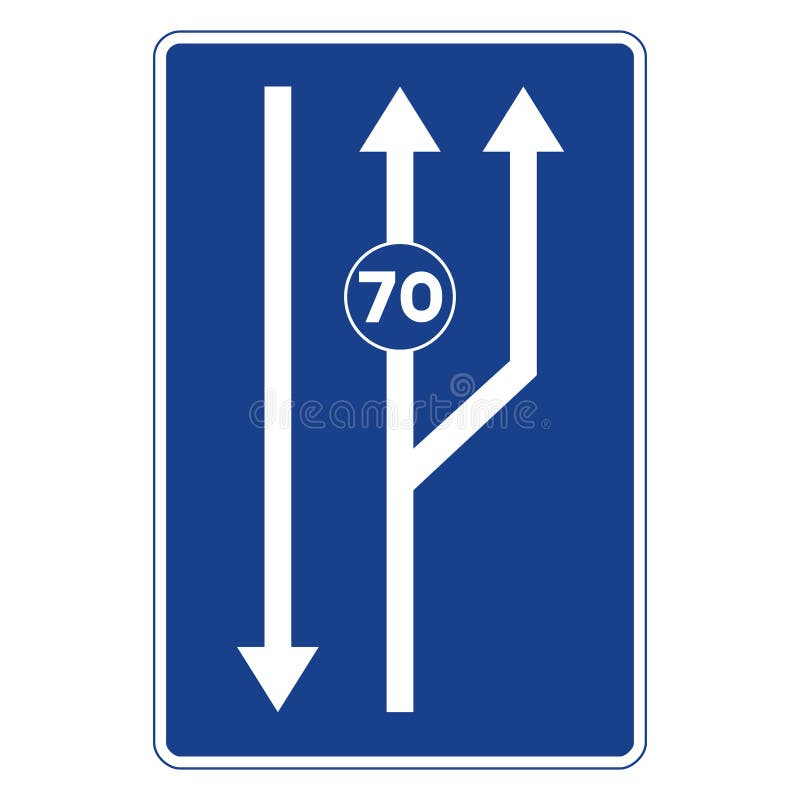 Rectangular Traffic Signal in Blue and White, Isolated on White ...