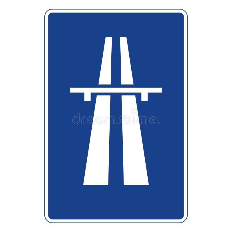 Rectangular Traffic Signal in Blue and White, Isolated on White ...