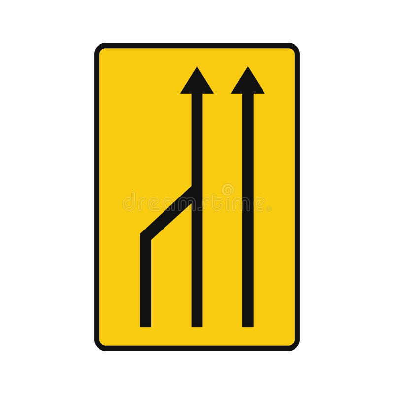 Left Lane for Passing only Road Sign. Back View of Sedan Cars and Truck ...