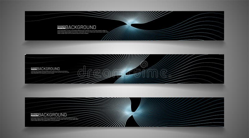 Rectangular Vector Banner. Future Design Technology Against a Black ...