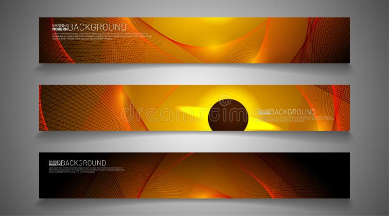 Rectangular Vector Banner. Future Design Technology Against a Black ...