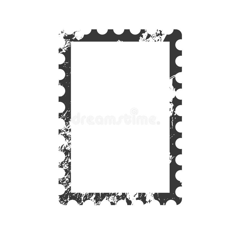 Vintage Empty Rectangular Vector Frame with Rounded Corners, Distressed ...