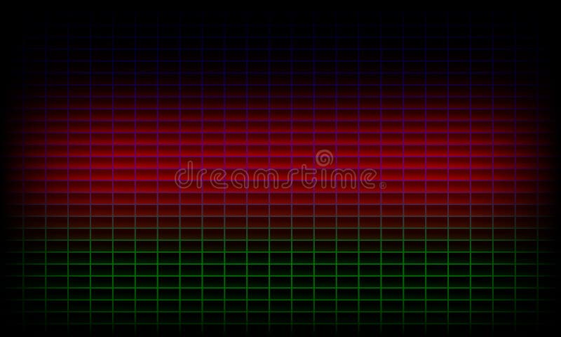 Rectangular Vector Illustration in Black, Red and Green Colors Stock ...