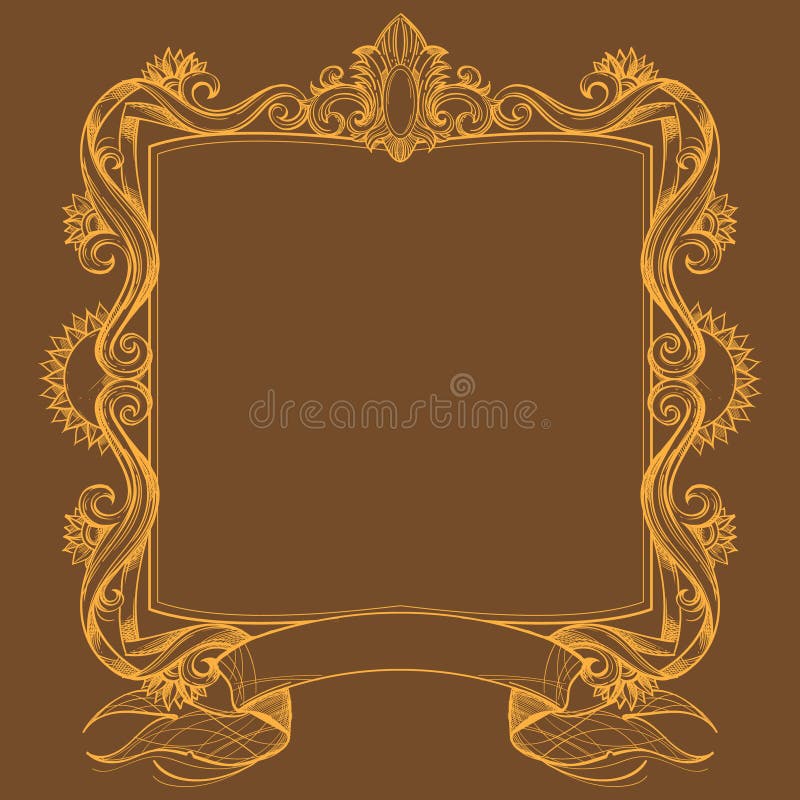 Baroque Banner Two Styles stock vector. Illustration of fashion - 3650429