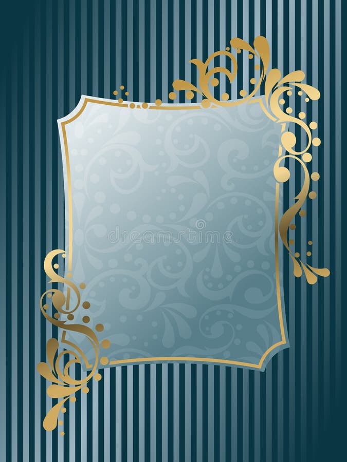 Rectangular Vintage Victorian Frame Stock Vector - Illustration of card ...