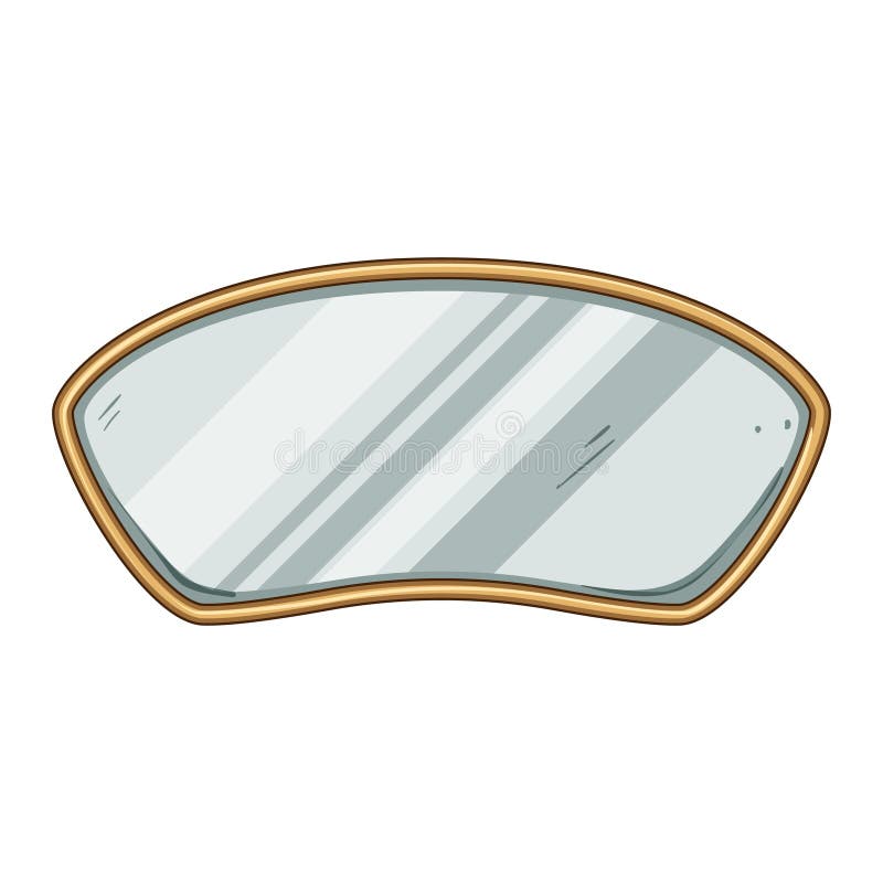 Rectangular Wall Mirror Cartoon Vector Illustration Stock Illustration ...