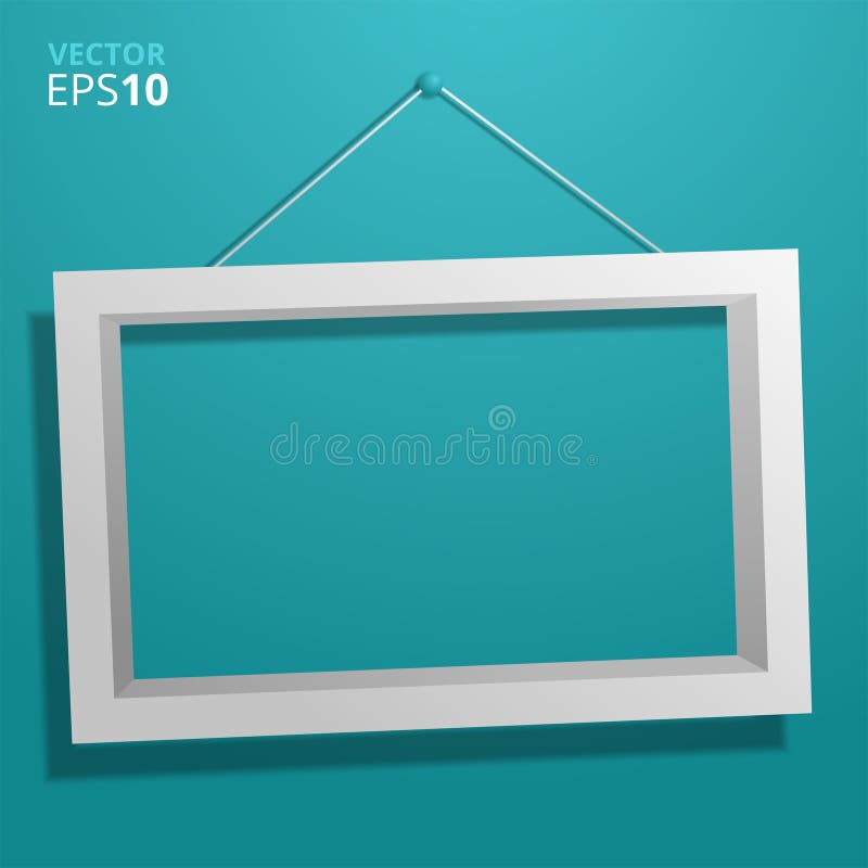 Rectangular Wall Clock Vector Icon Flat Isolated Stock Vector ...