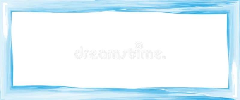 Rectangular Watercolor Frame for Postcards, Banners, Posters and ...