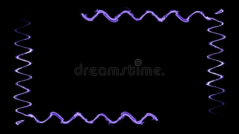 Rectangular Wavy Appearing and Disappearing Horizontal Frame with ...