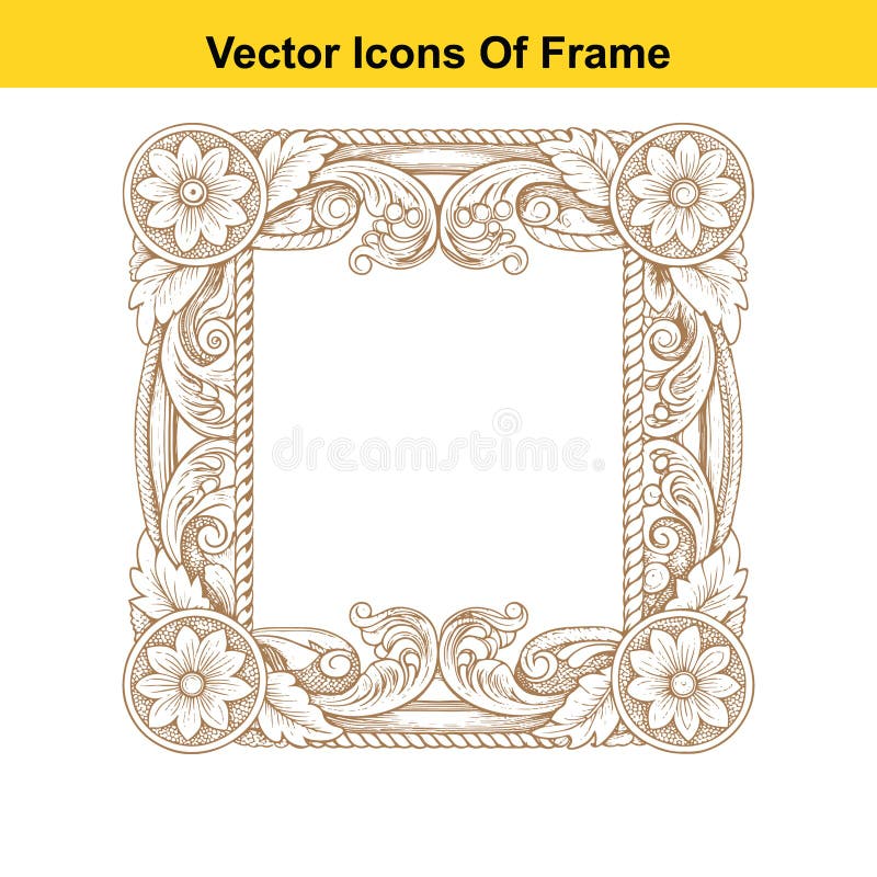 Rectangular Western Ornamental Frame with Longhorn Skull – Vintage Line ...