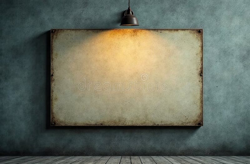 Rectangular White Advertising Poster Billboard Concrete Mockup. AI ...