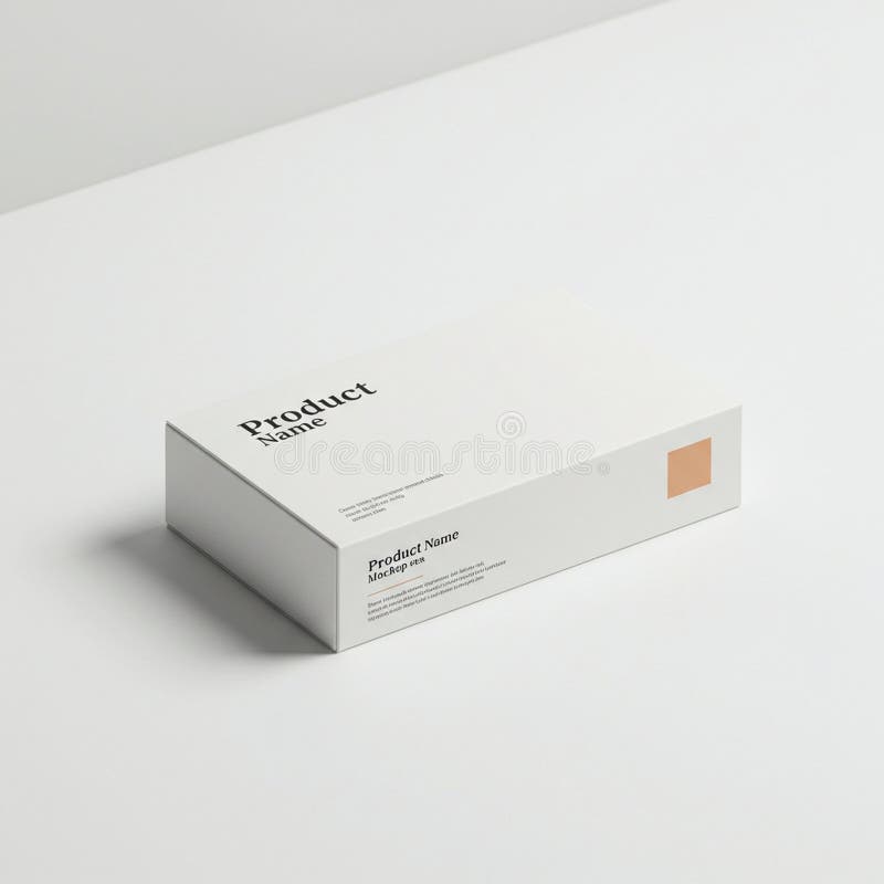 Rectangular White Box Featuring the Text "Product Name" with Additional ...