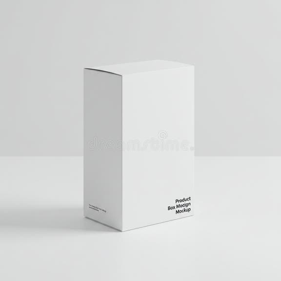 Rectangular White Box Placed in a Minimalistic Setting. the Box is ...