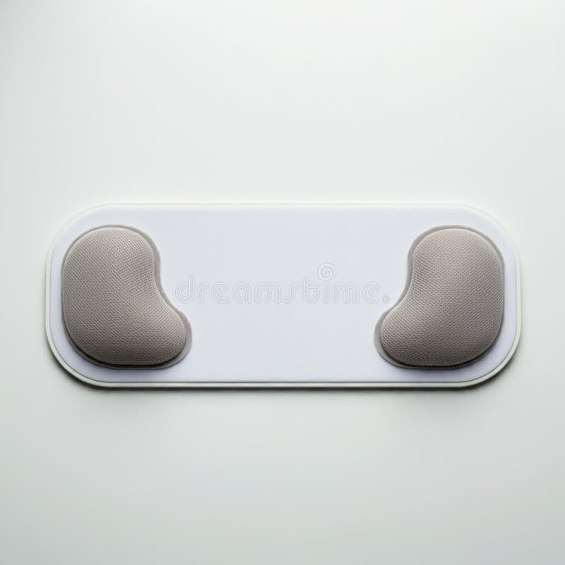 A Rectangular White Tray with Rounded Edges Holds Two Bean-shaped ...