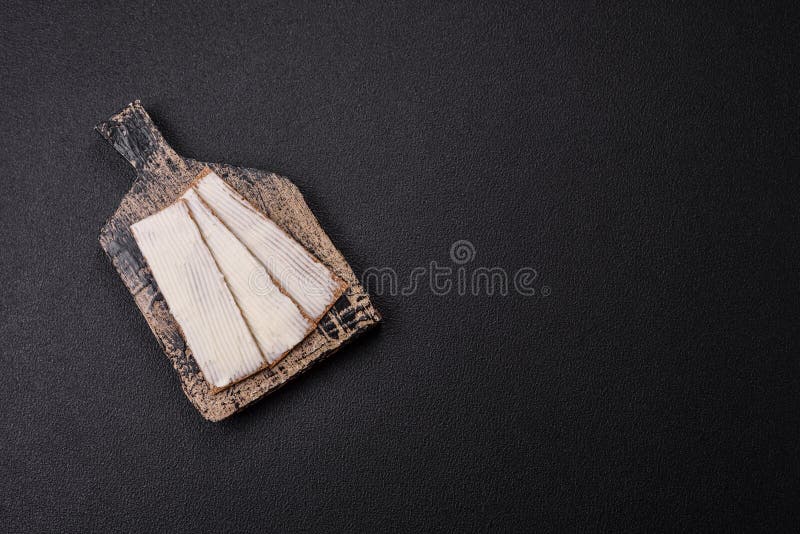 Rectangular Whole Grain Crisp Bread with Cream Cheese Stock Photo ...