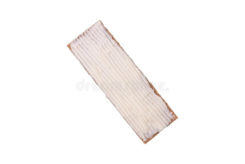 Rectangular Whole Grain Crisp Bread with Cream Cheese Stock Photo ...