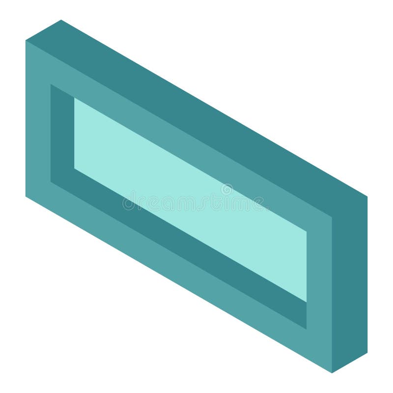 Rectangular Window Frame Icon, Simple Black Style Stock Vector ...