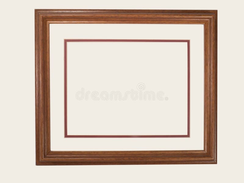 Rectangular Wood Frame stock photo. Image of brown, mirror - 24345250